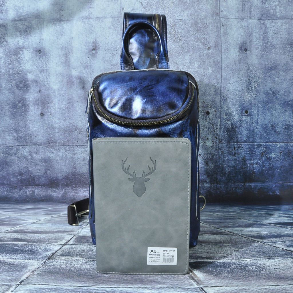 Vintage Leather Sling Bag 12-inch - Woosir