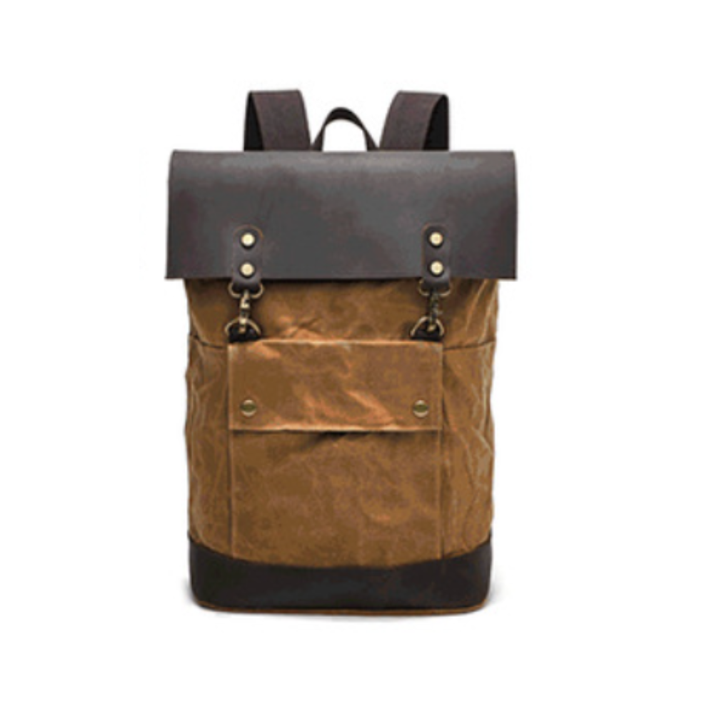 Waxed Canvas Backpack Waterproof for Camera Laptop - Woosir