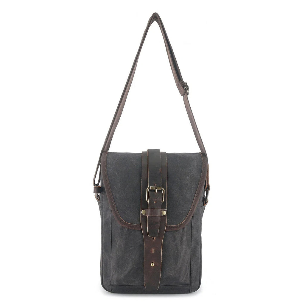 Umhängetasche aus gewachstem Canvas, klein - Woosir