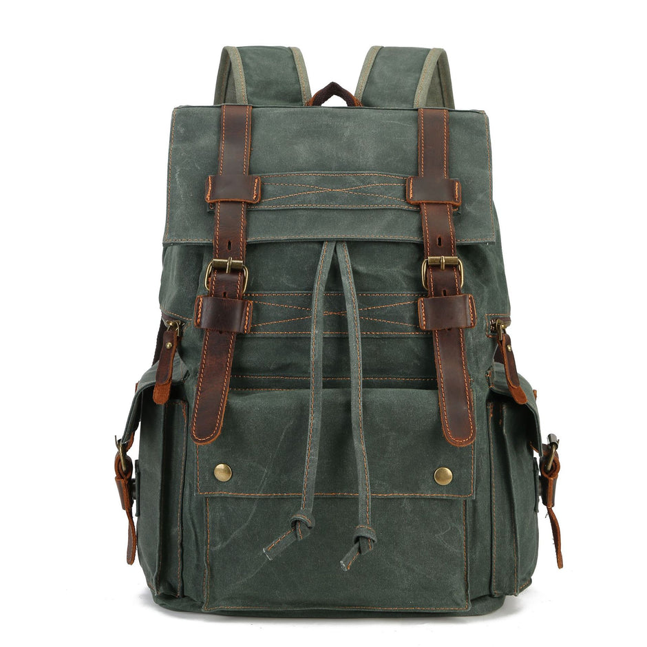 Waxed Canvas Backpacks - Woosir