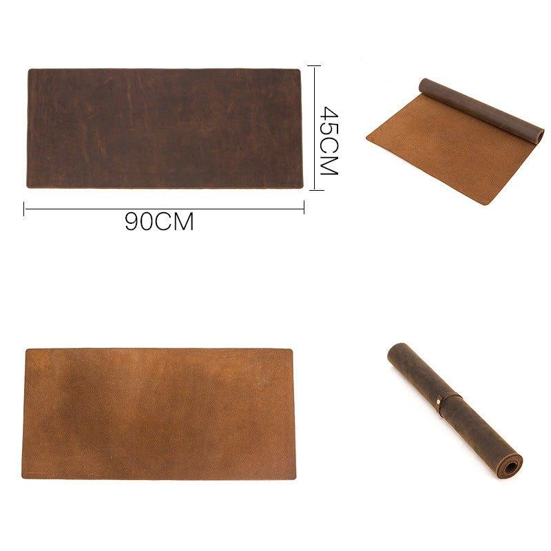 Genuine Leather Extended Desk Pad 35" - Woosir
