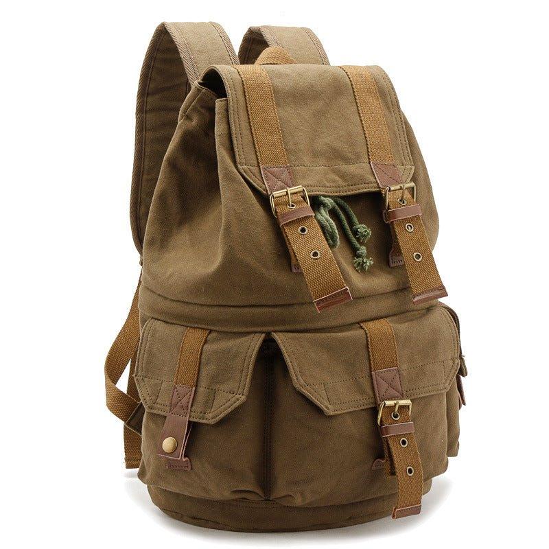 Military Style Canvas DSLR Camera Backpack - Woosir