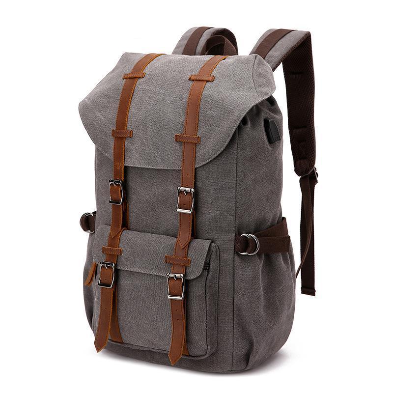 Casual Laptop Canvas Backpack - Woosir