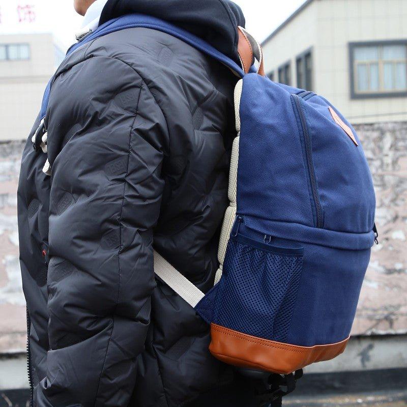 Stylish Canvas Camera Backpack for Women Blue - Woosir